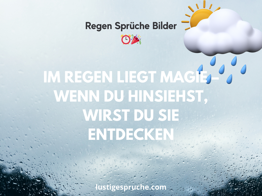 Regen Spruche Kurz