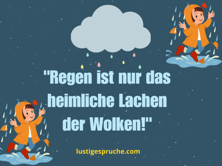 Gedicht Regen Lustig